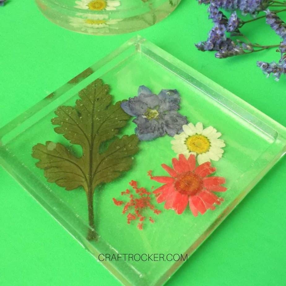 Pressed Flower Resin Coasters - Craft Rocker