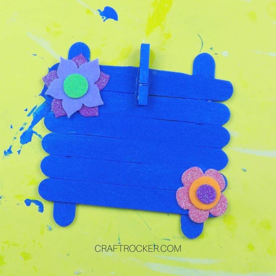 Popsicle Sticks Photo Frame Magnets - Craft Rocker
