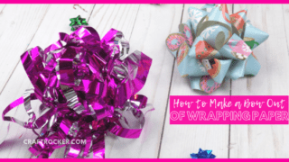 How to Make a Bow out of Wrapping Paper - Craft Rocker
