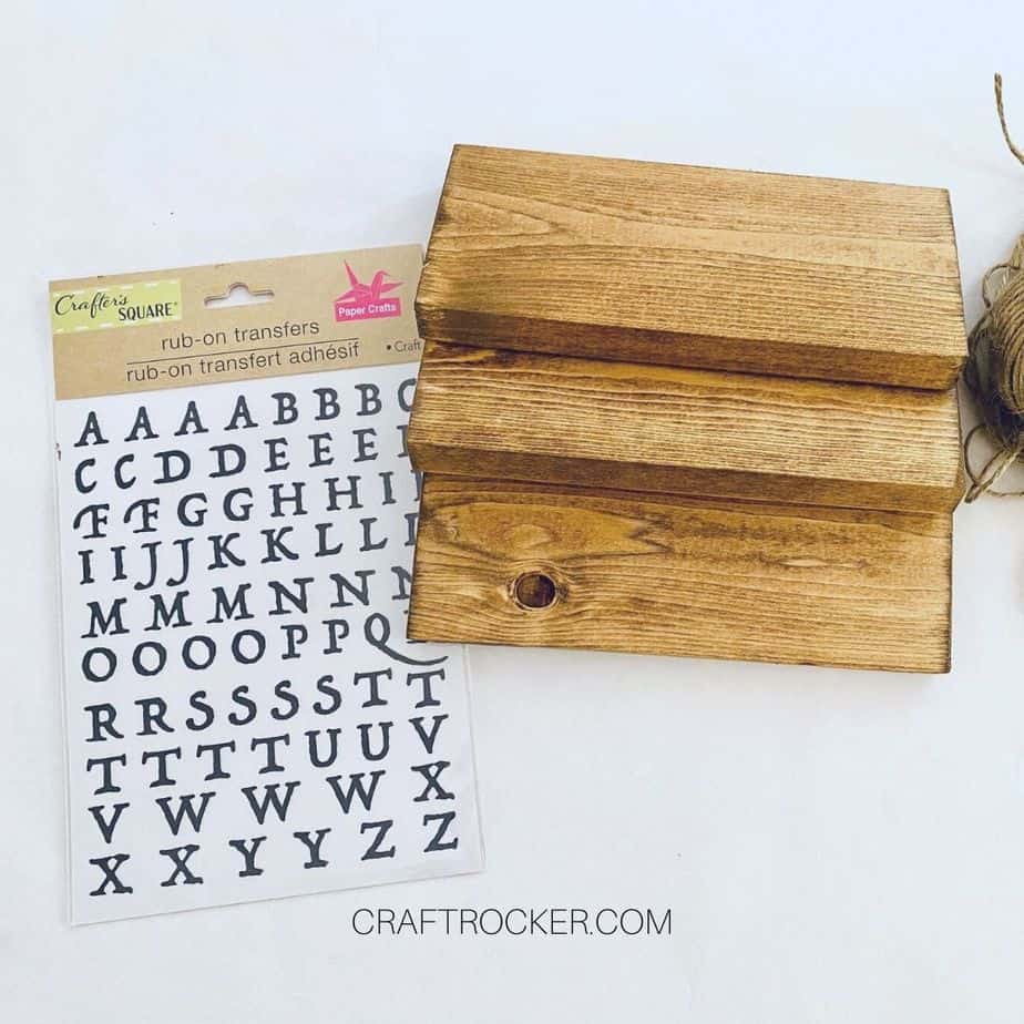 DIY Wood Book Stack - Craft Rocker