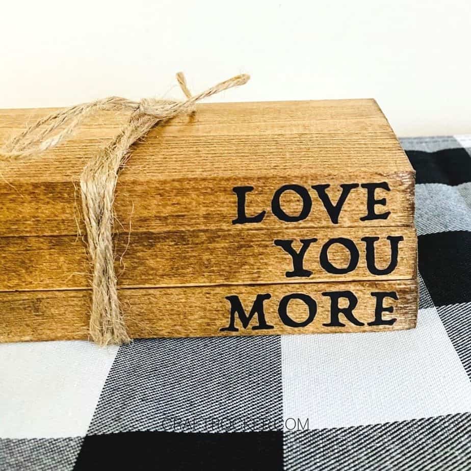 DIY Wood Book Stack - Craft Rocker