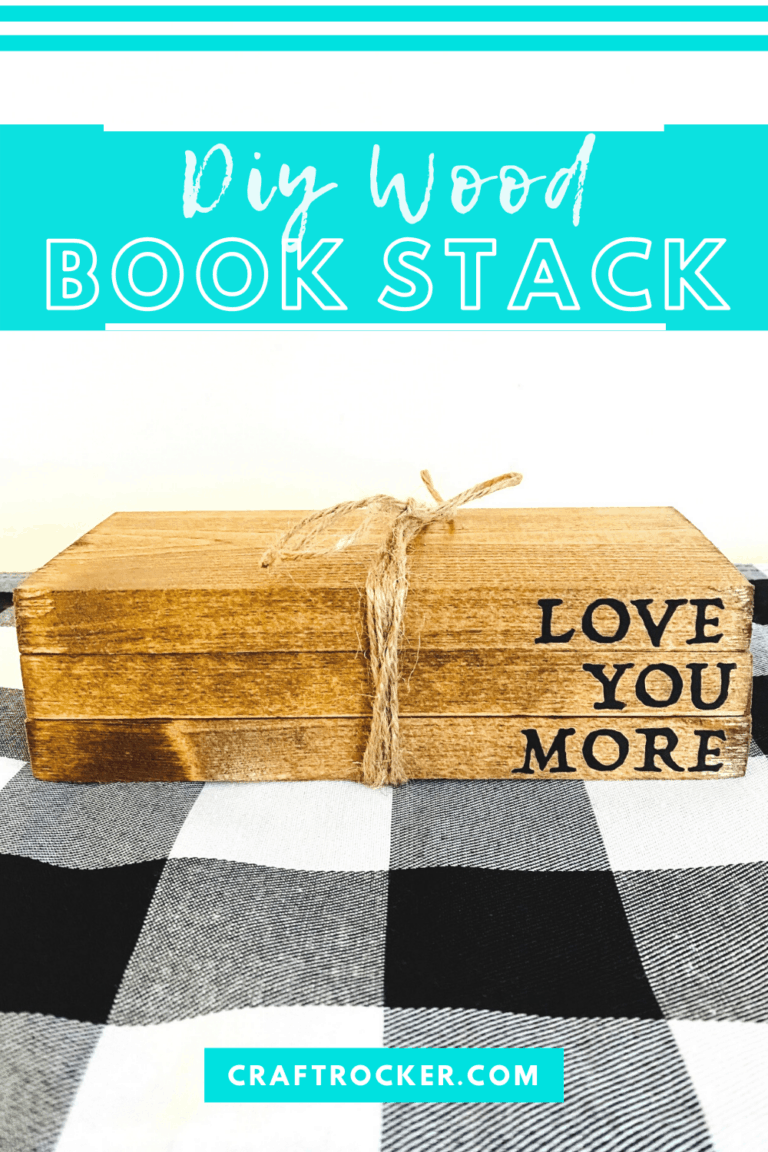 DIY Wood Book Stack - Craft Rocker