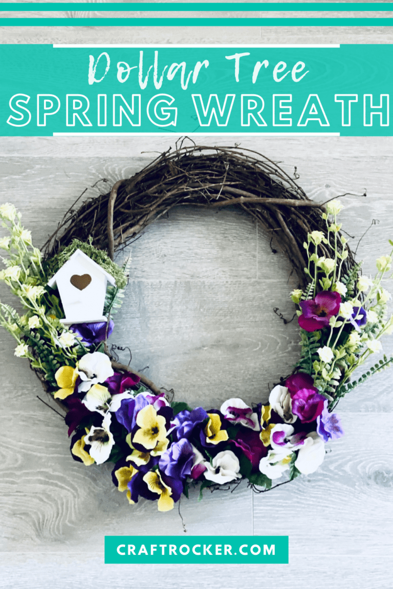 DIY Dollar Tree Spring Wreath - Craft Rocker