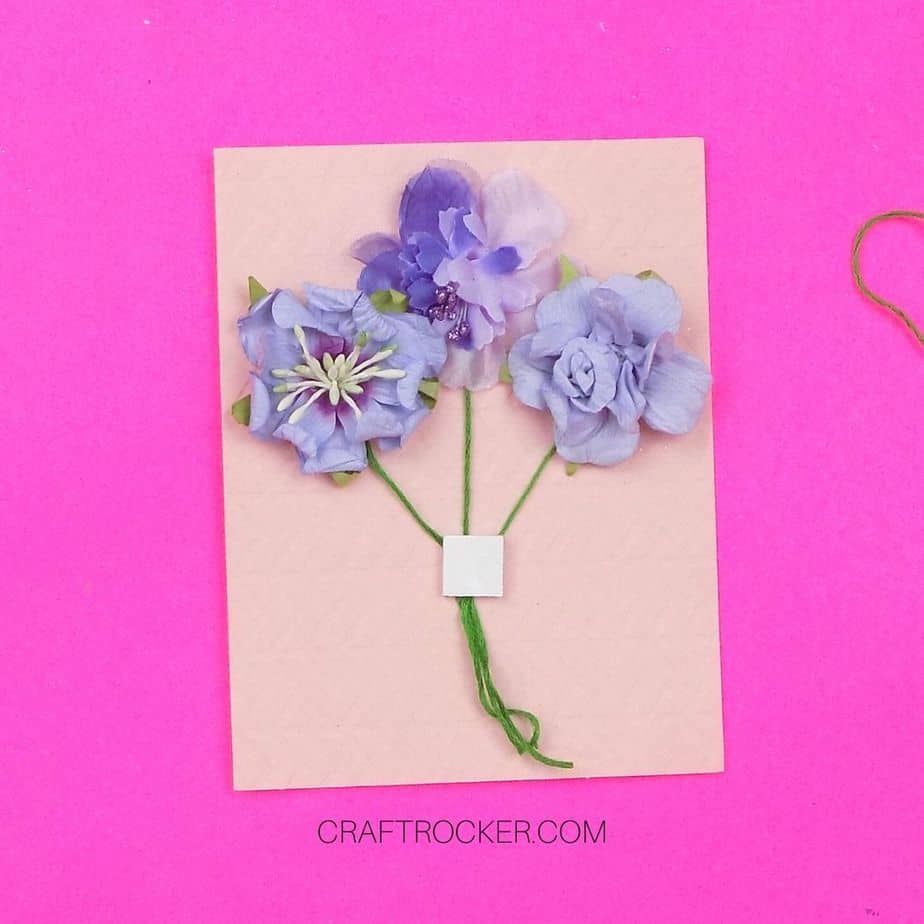 Flower Bouquet DIY Mother's Day Card - Craft Rocker