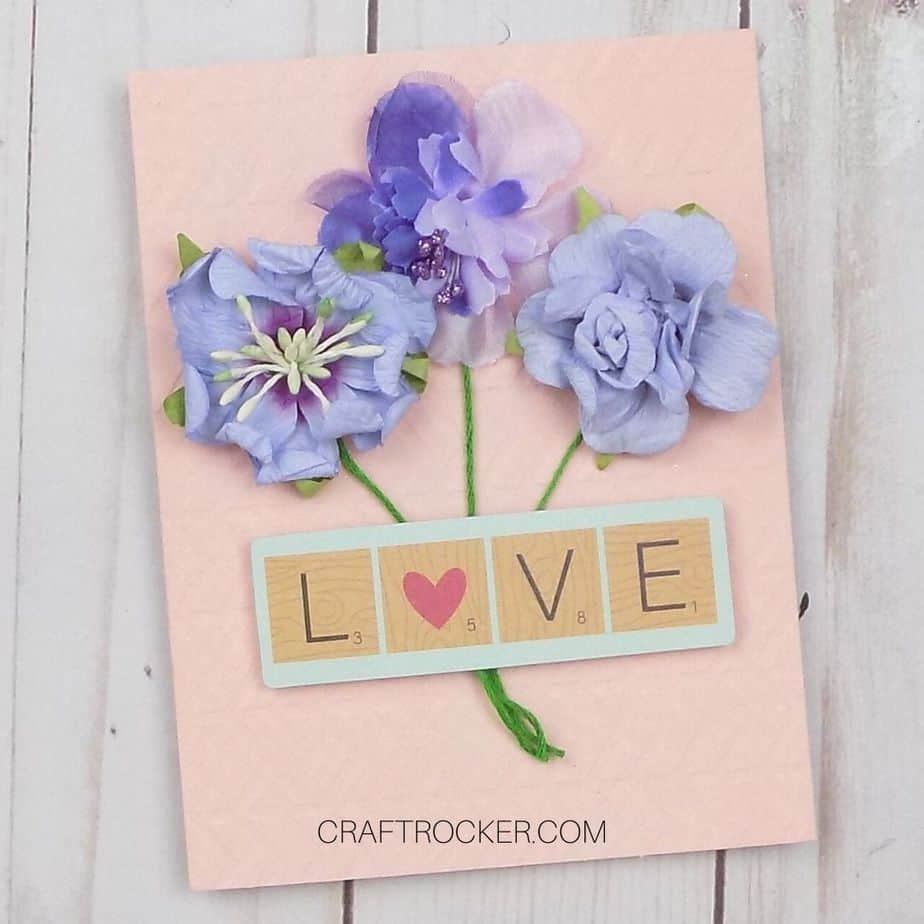 Flower Bouquet DIY Mother's Day Card - Craft Rocker