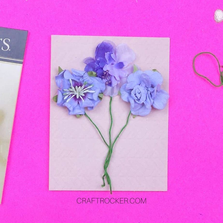 Flower Bouquet DIY Mother's Day Card - Craft Rocker