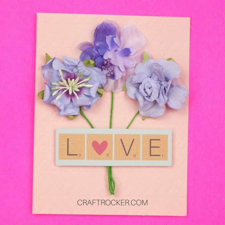 Flower Bouquet DIY Mother's Day Card - Craft Rocker