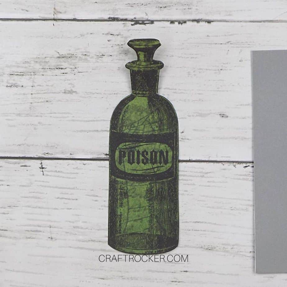 Poison Bottle DIY Halloween Card - Craft Rocker