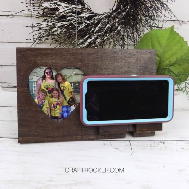 Dollar Tree Wood Phone Holder - Craft Rocker