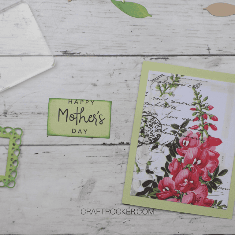 Floral Garden Mother's Day Card - Craft Rocker